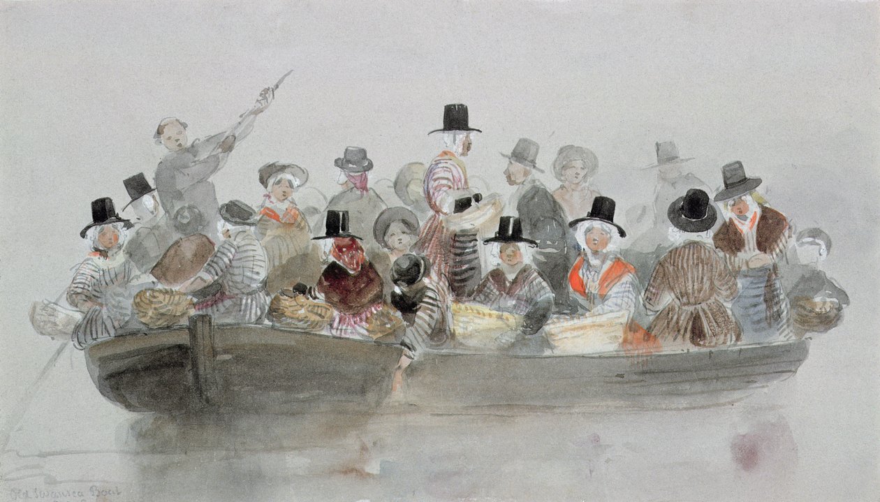 Old Swansea Boat by George Bryant Campion: Fine art print